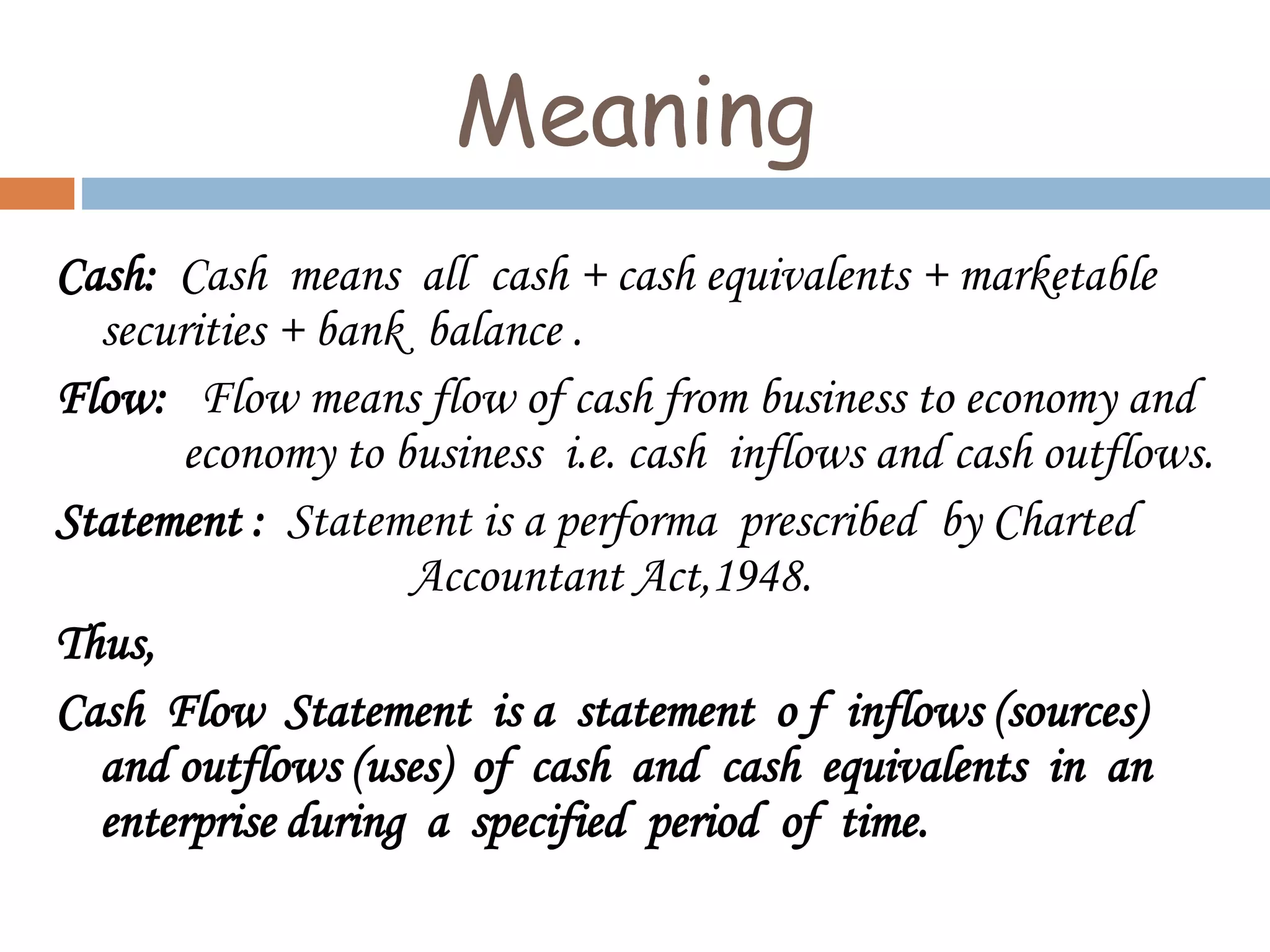 Cash flow | PPTX