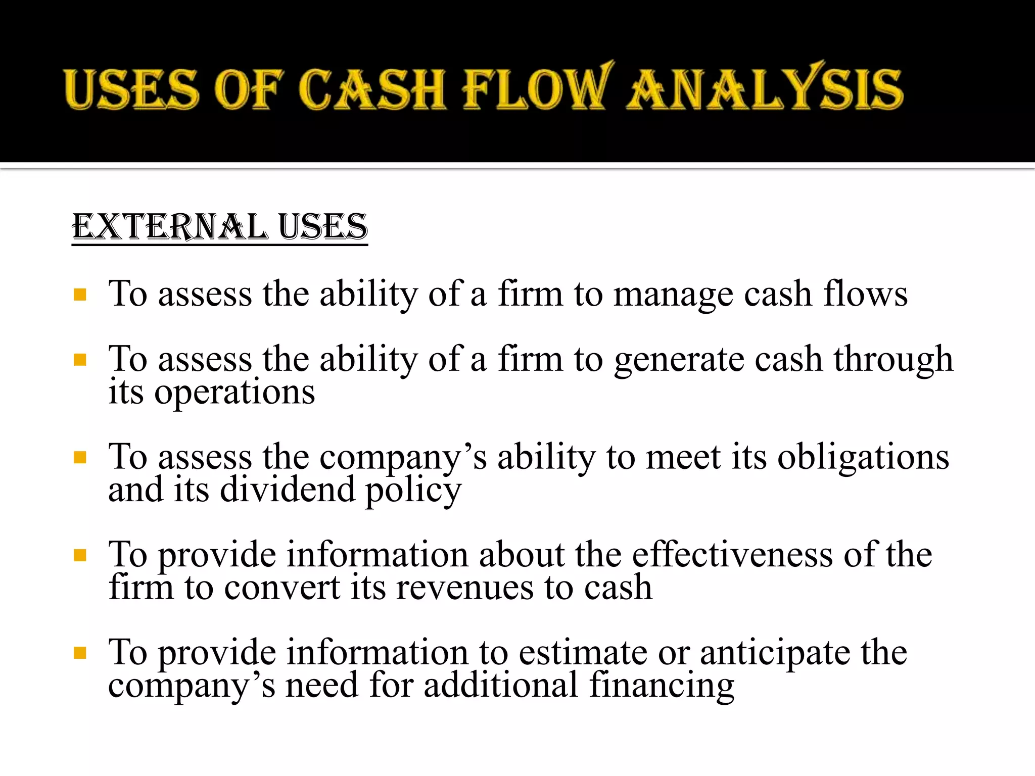 Cash flow analysis | PPTX