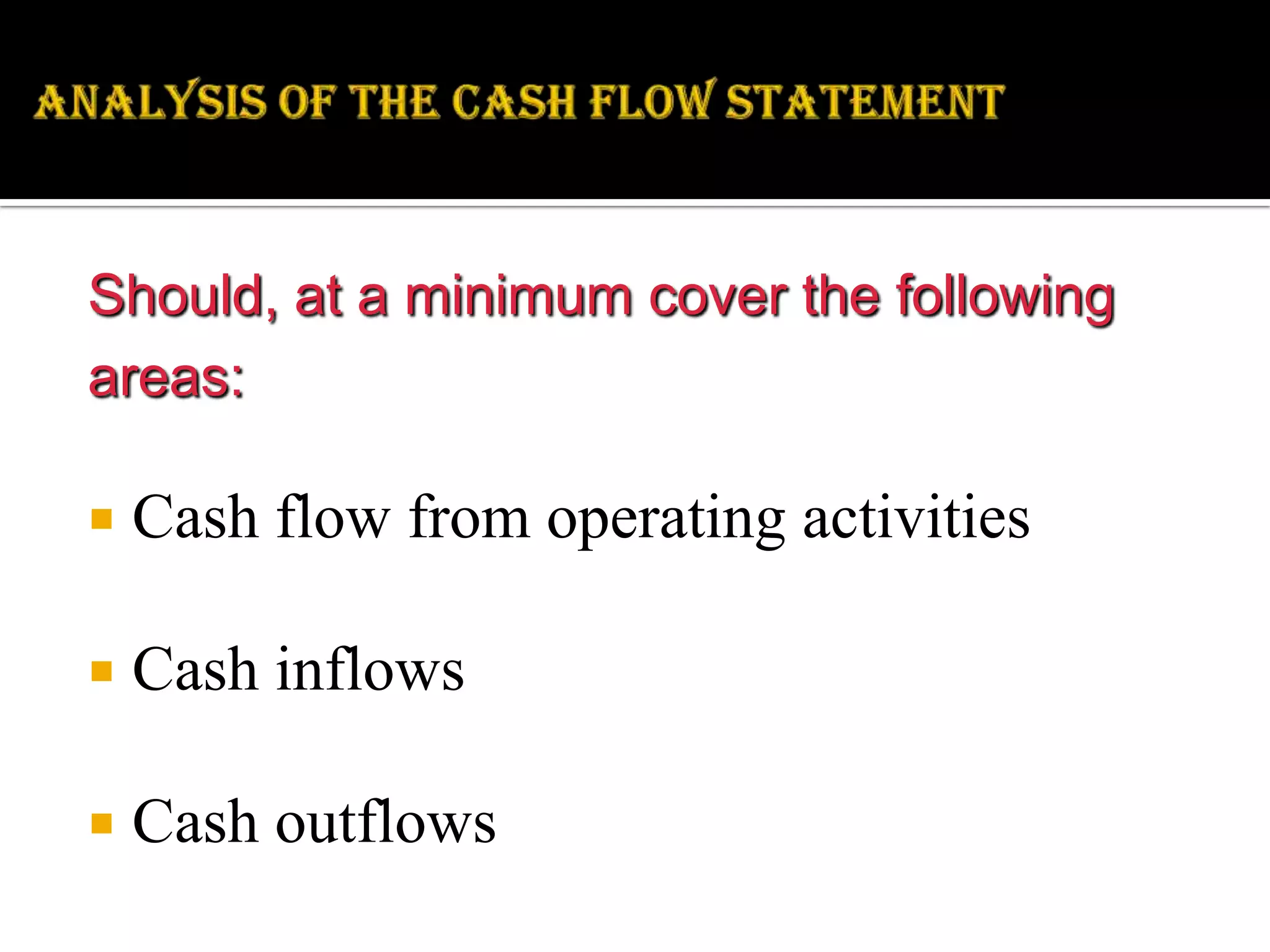 Cash flow analysis | PPTX