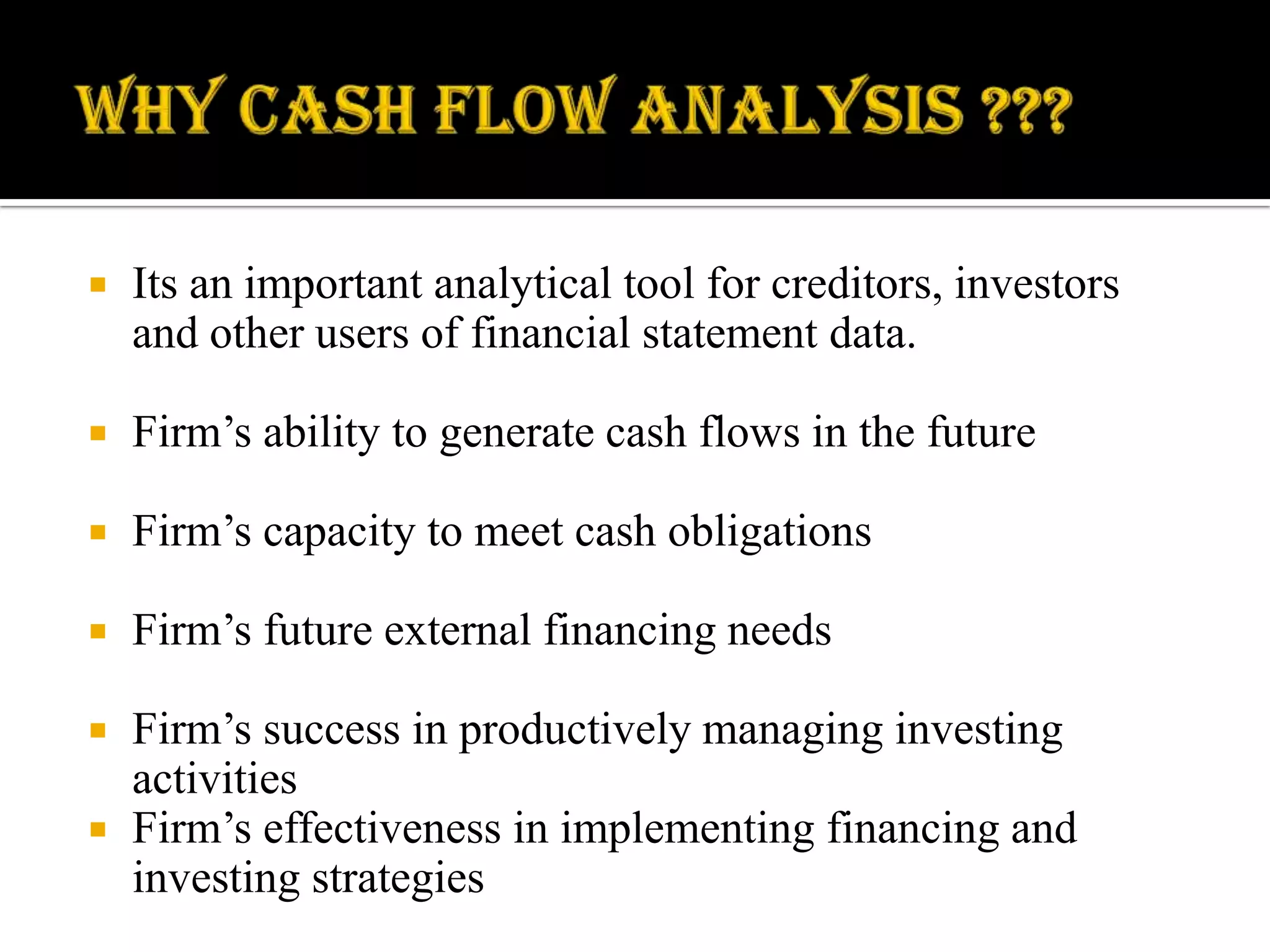Cash flow analysis | PPTX
