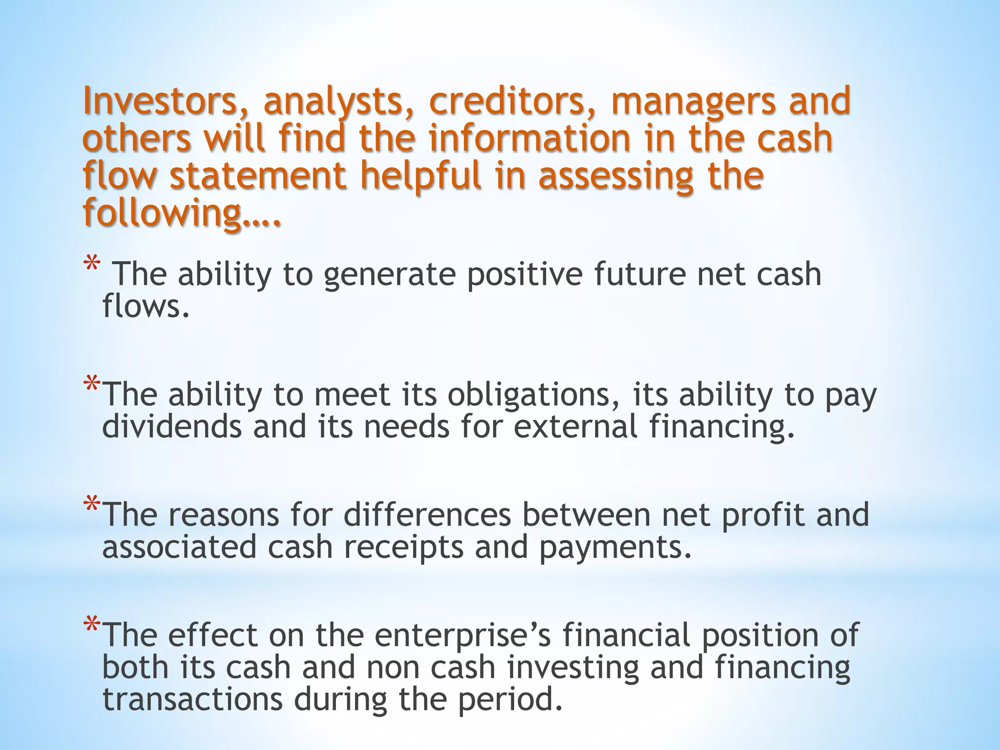 Cash Flow Analysis | PPT