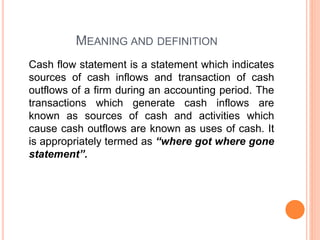 Cash flow analysis | PPTX