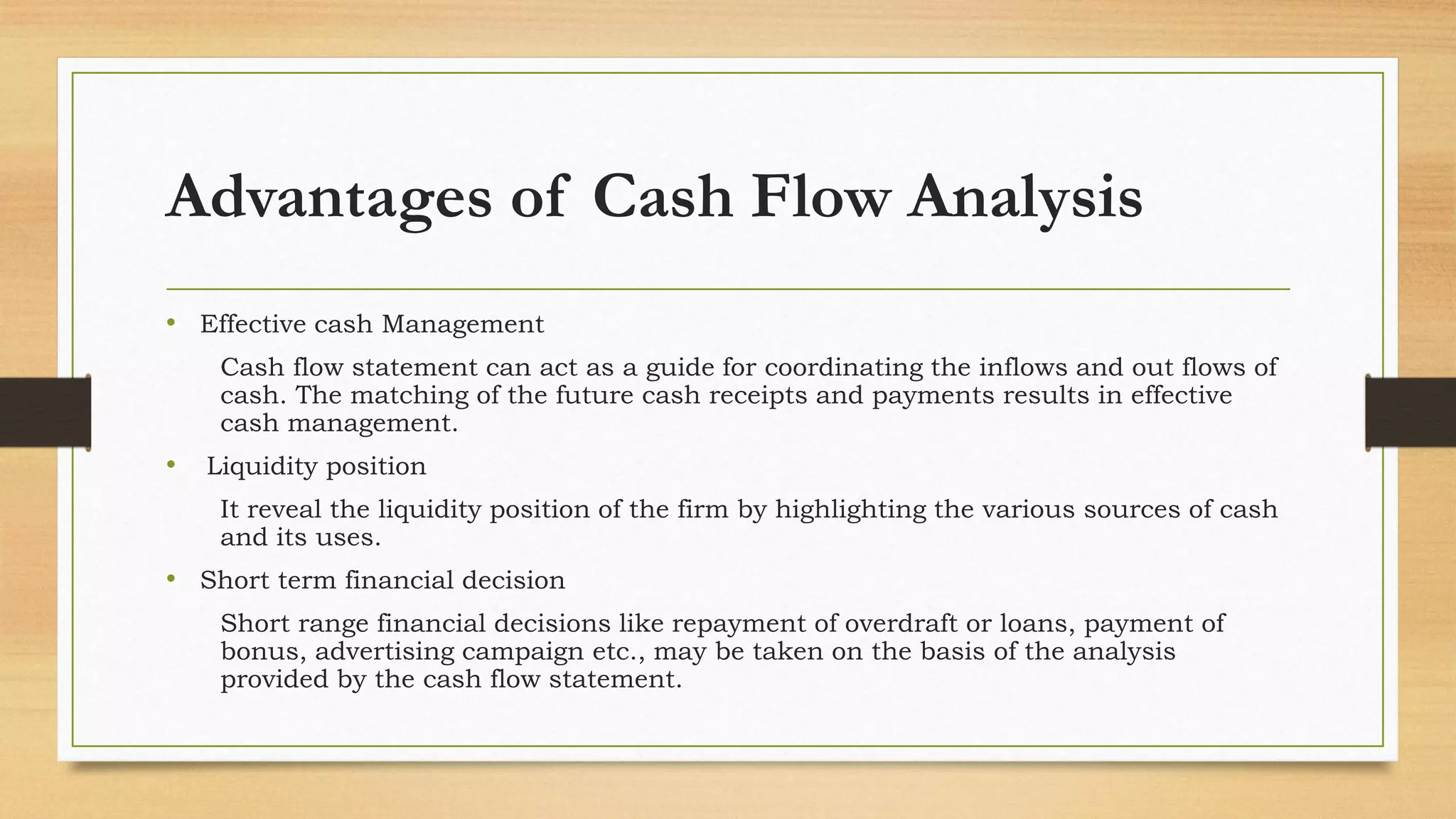 Cash flow analysis | PDF