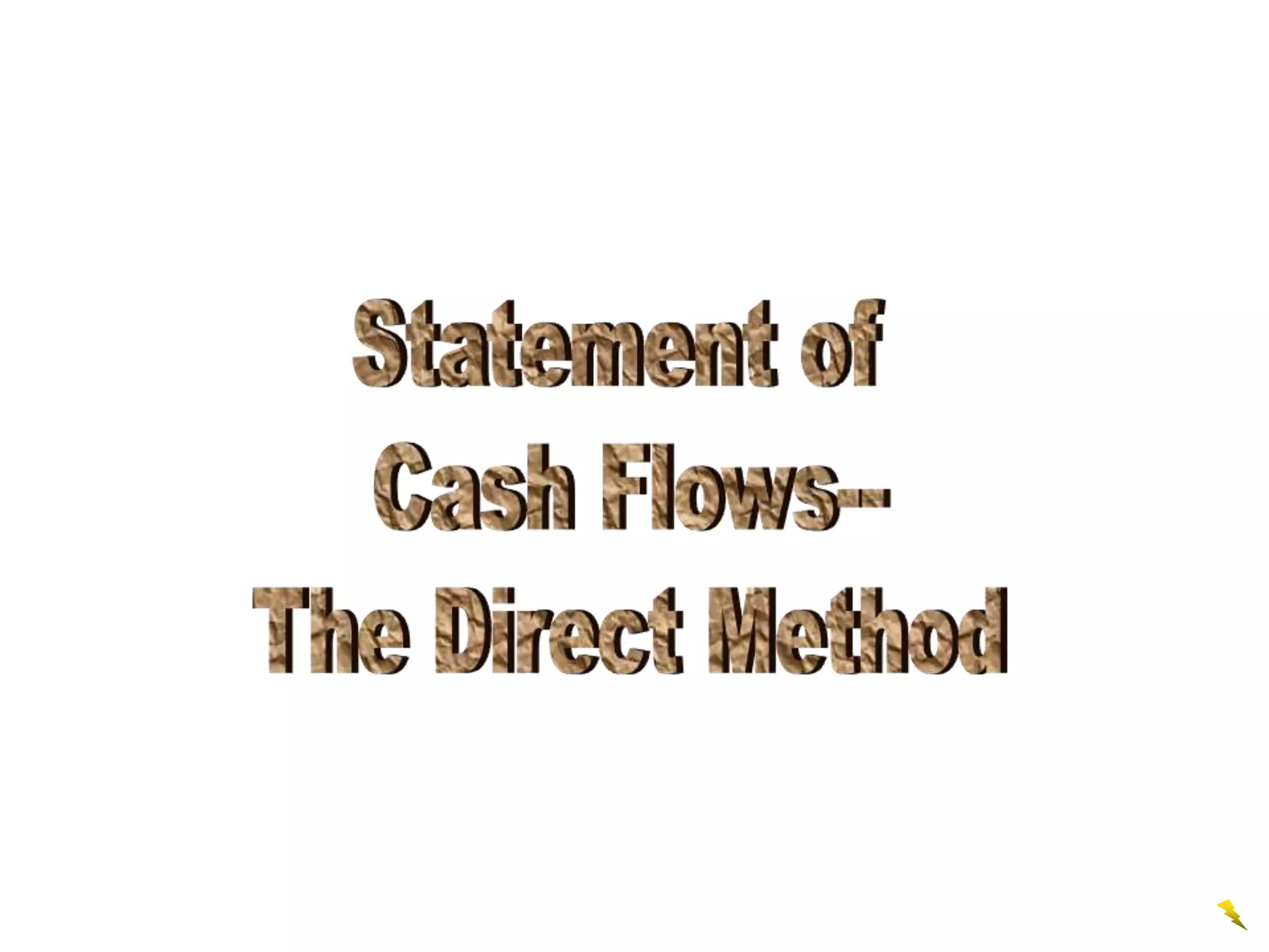 Cash flow direct method | PPT
