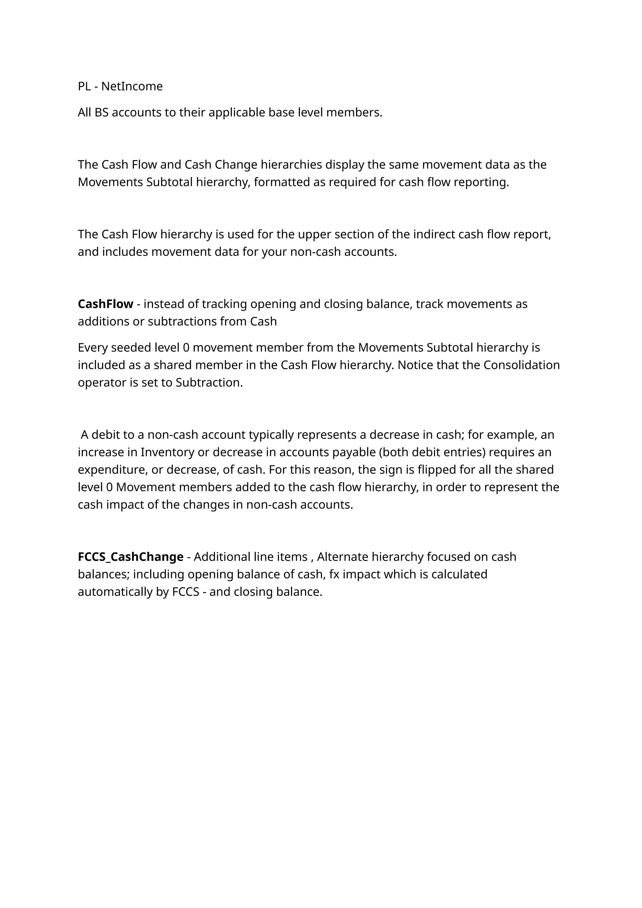 Cashflow in Oracle Financial Consolidation & Close | DOCX