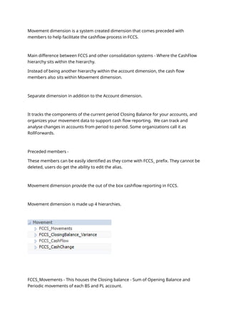 Cashflow in Oracle Financial Consolidation & Close | DOCX