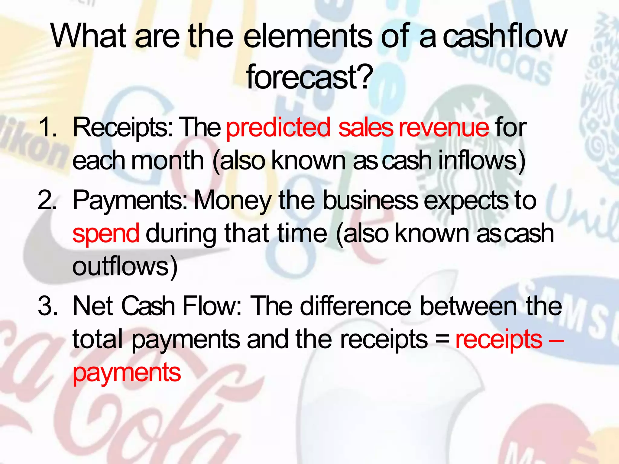 Cash Flow Forecasting Ppt