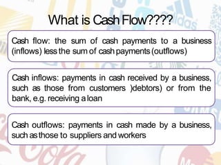 Cash flow forecasting | PPTX | Business Accounting & Finance | Business