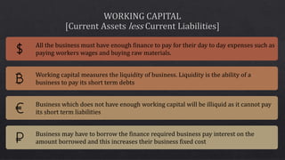 Cash flow forecasting & working capital | PPTX