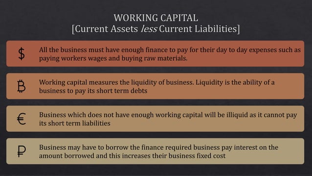 Cash flow forecasting & working capital | PPTX