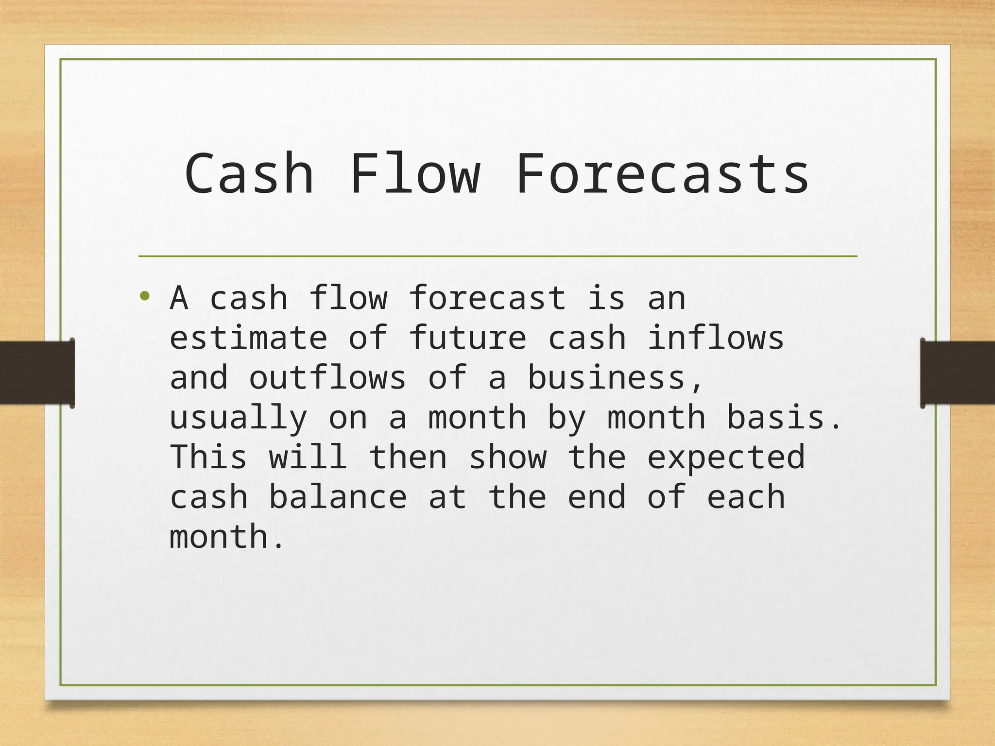 Cashflow forecast IG Business Studies.ppt