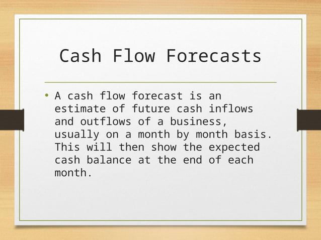 Cashflow forecast IG Business Studies.ppt