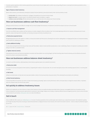 Cash Flow Insolvency vs. Balance Sheet Insolvency | PDF
