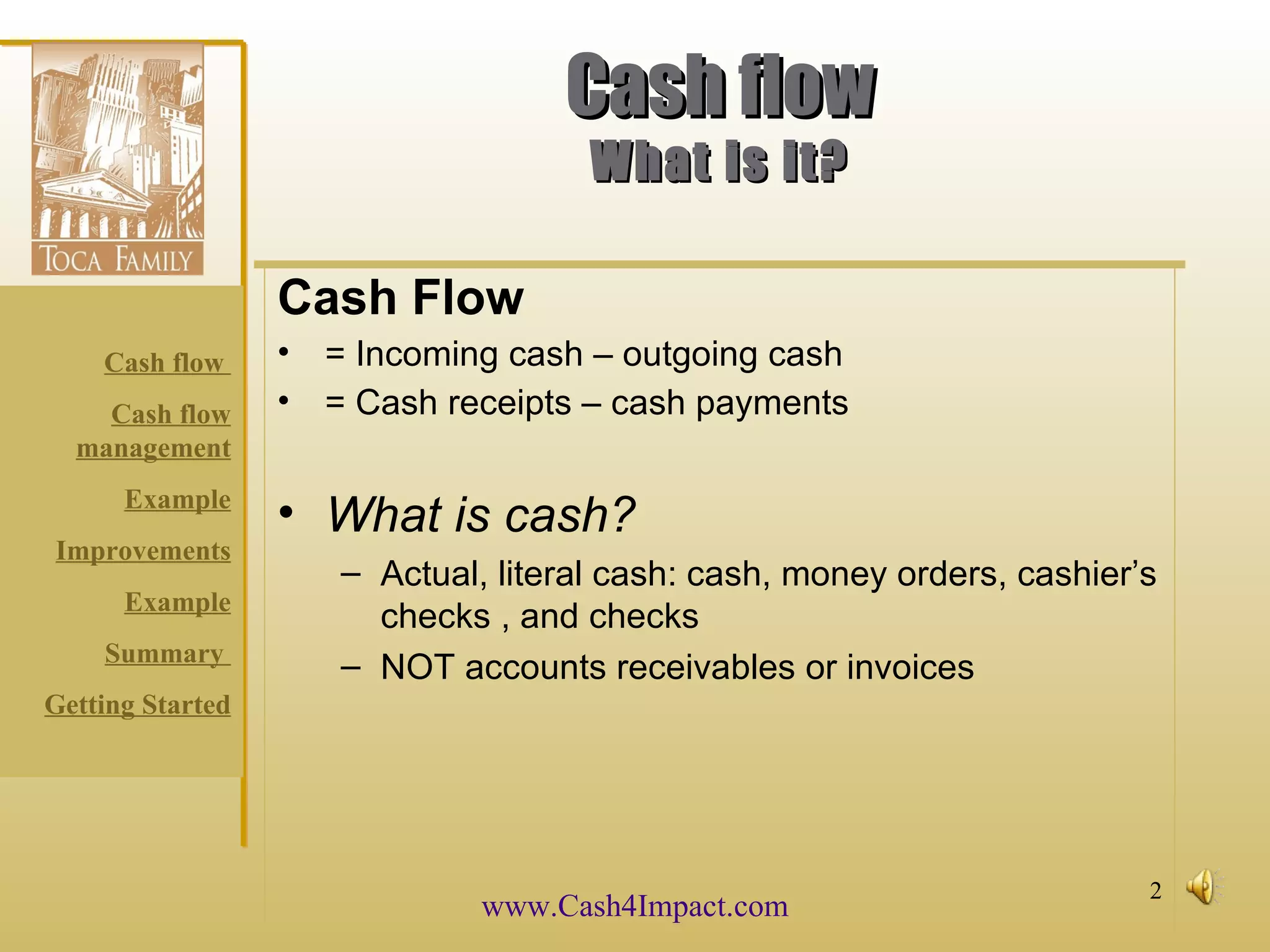 Cash flow management | PPT