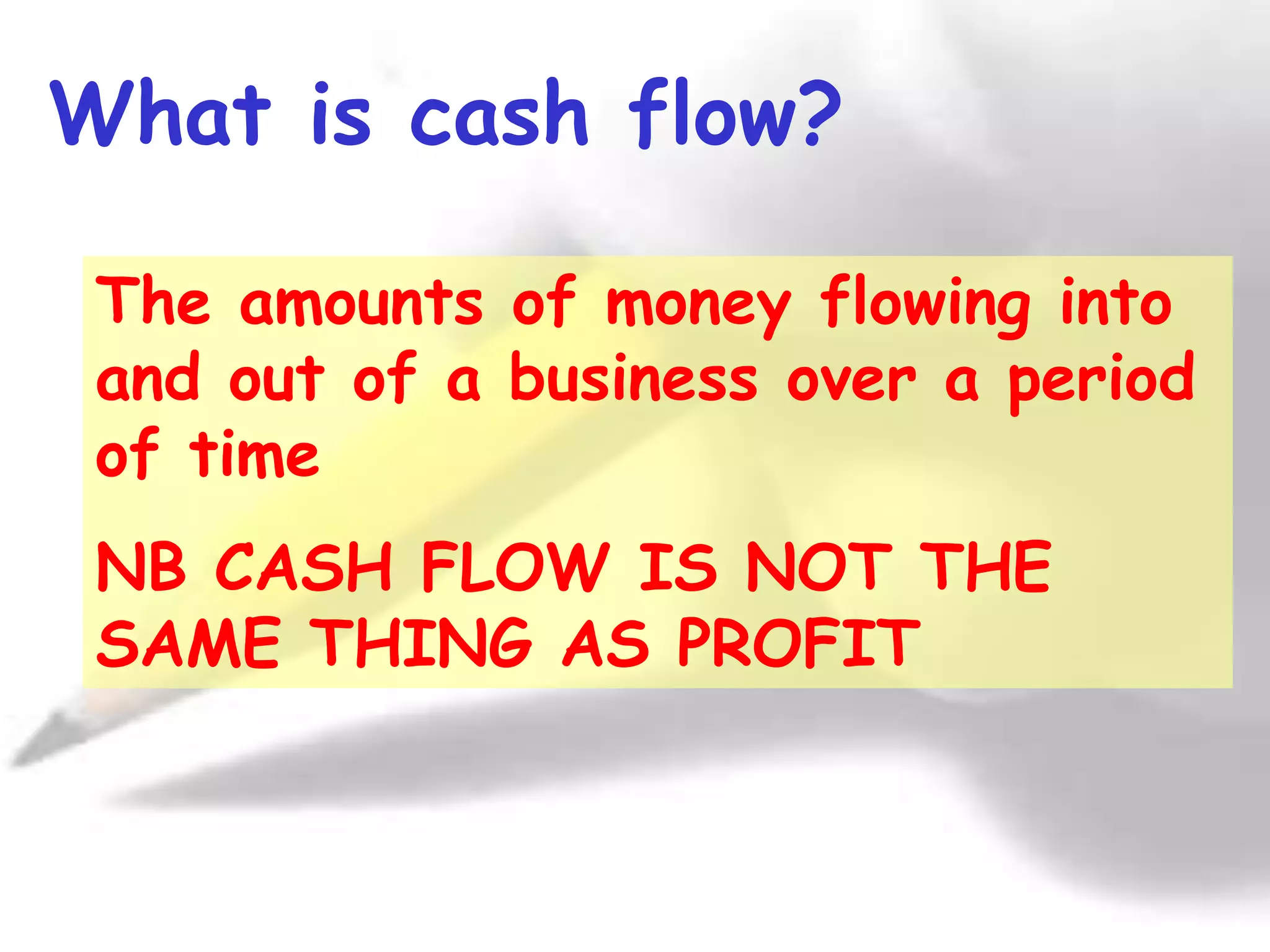 Cash flow management | PPTX
