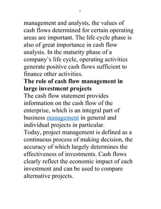 Cash flow management in large investment projects.doc