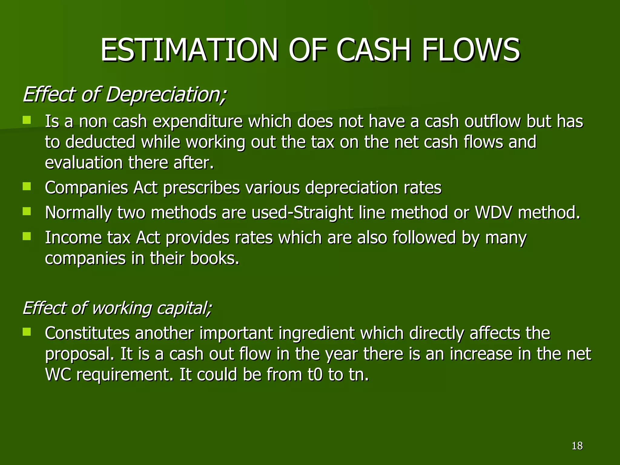 Estimation of Cash Flow | PPT