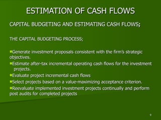 Estimation of Cash Flow | PPT