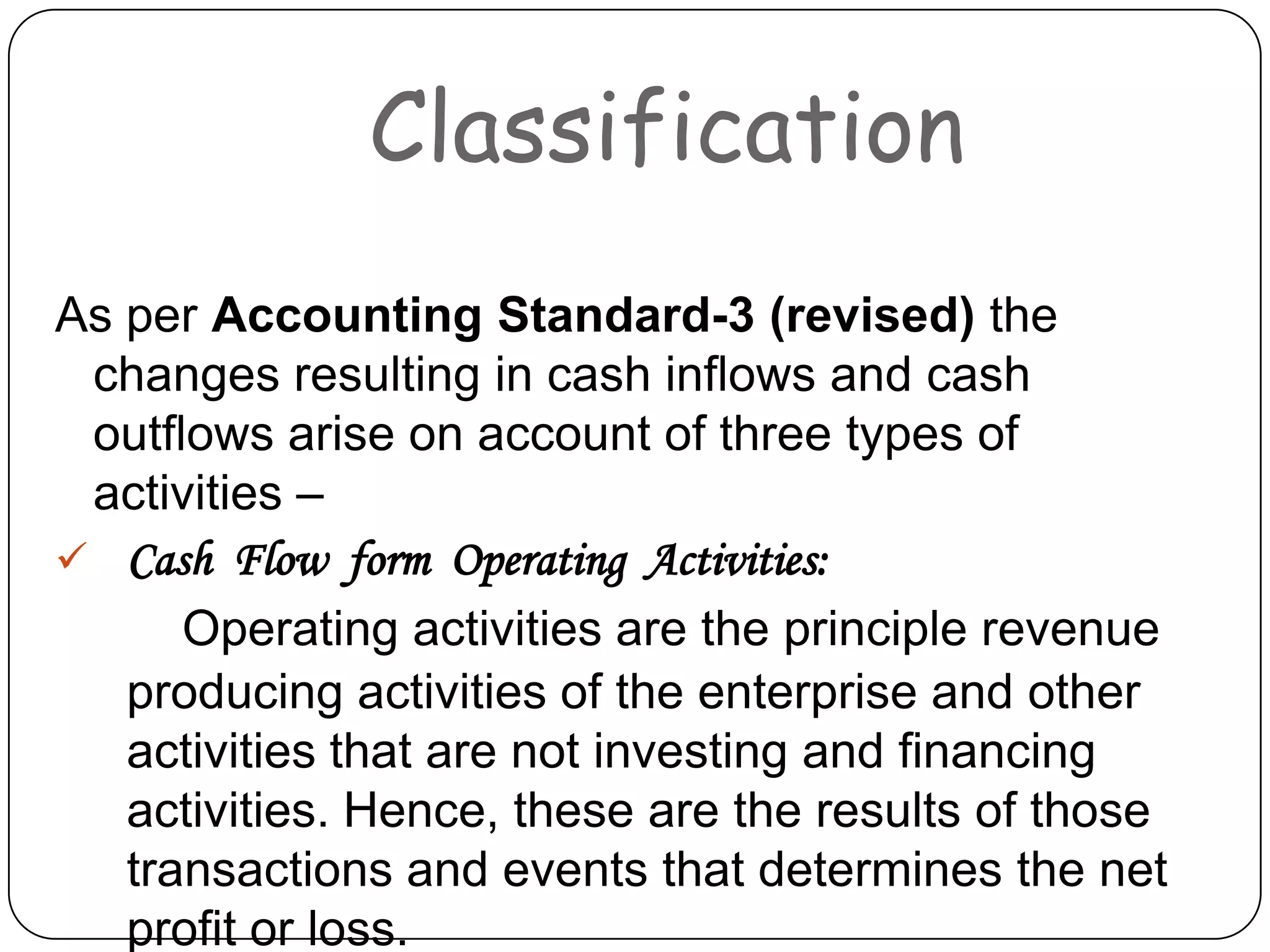 cash flow statement | PPTX