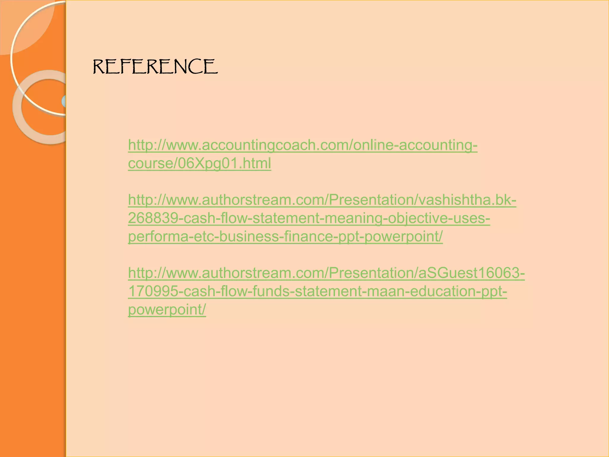 Cash flow statement | PPTX