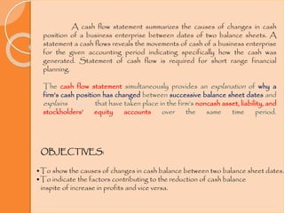Cash flow statement | PPTX