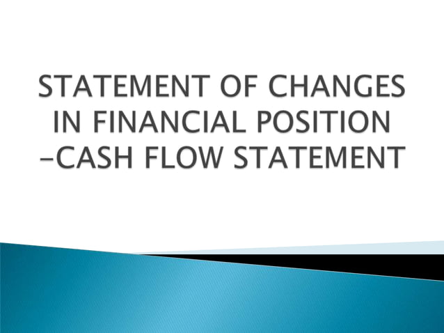 Cash flow statement | PPT