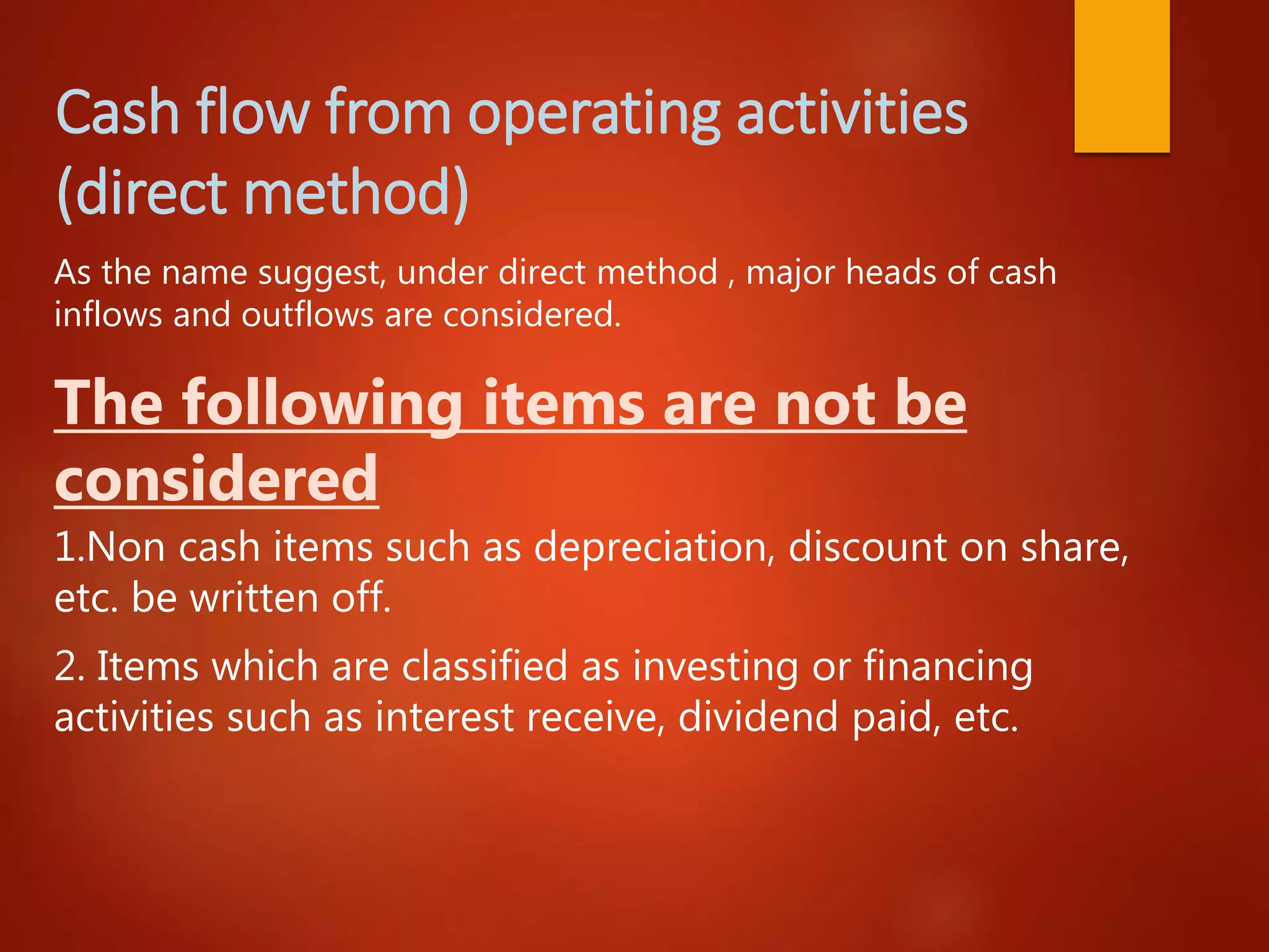 Cash flow statement | PPTX