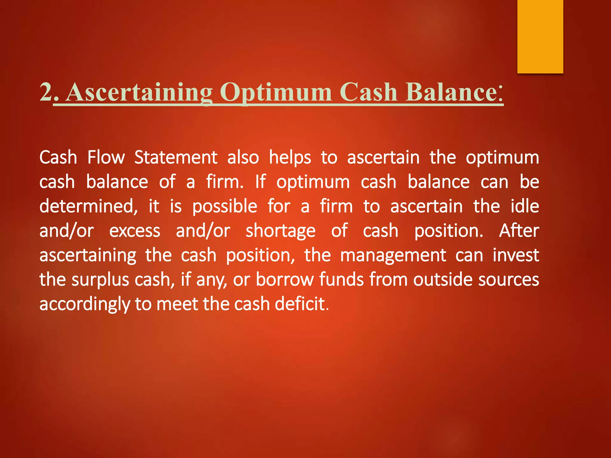 Cash flow statement | PPTX