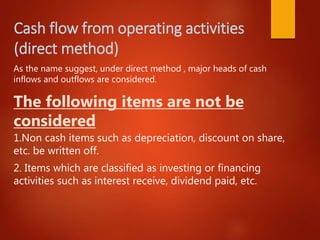 Cash flow statement | PPTX