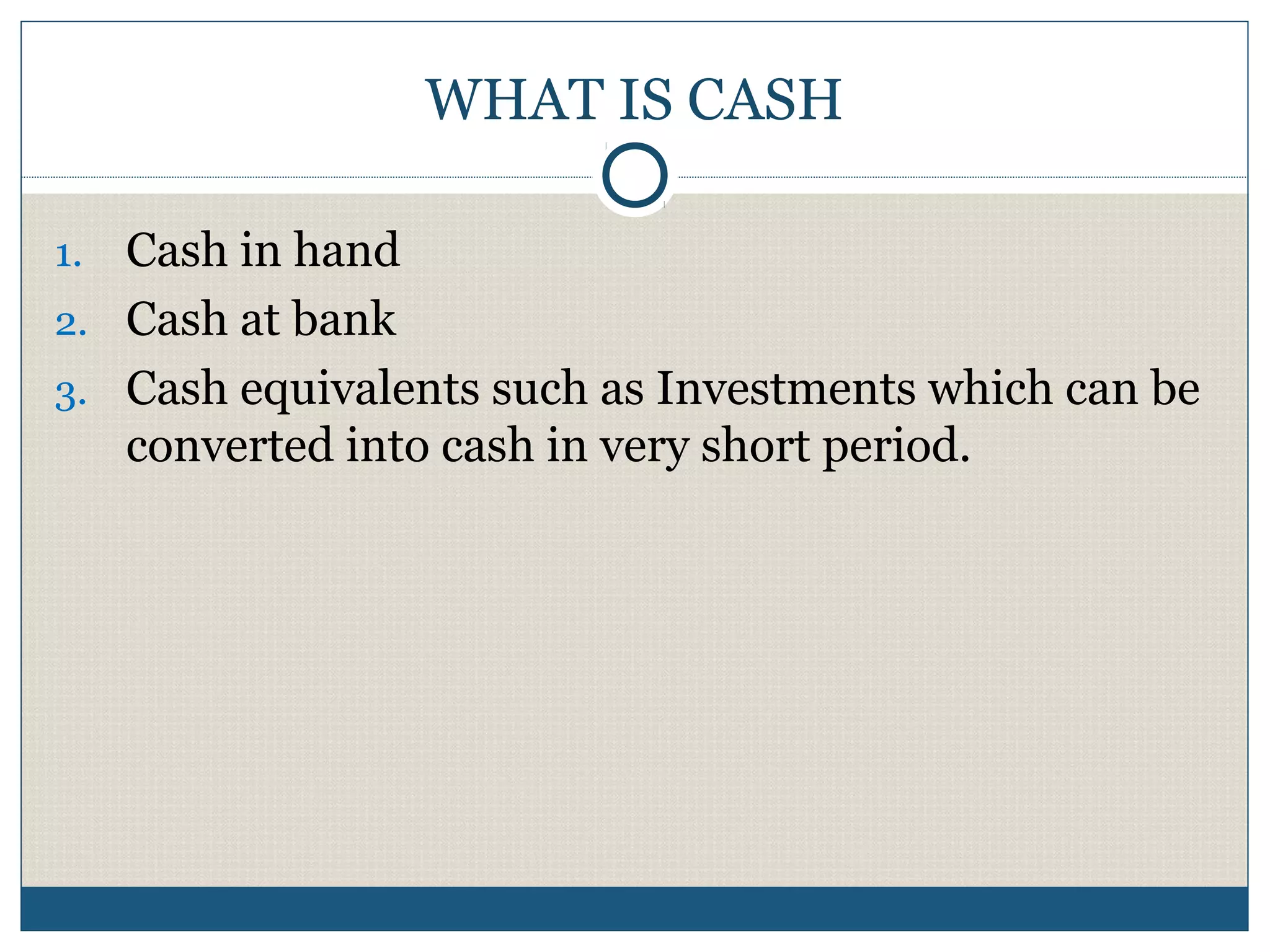 Cash flow statement | PPT