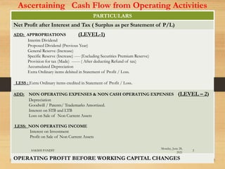 Cash flow statement - operating | PPTX