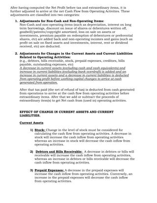 Cash flow statement pdf | PDF