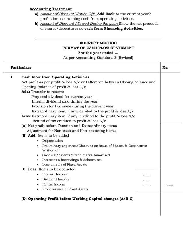 Cash flow statement pdf
