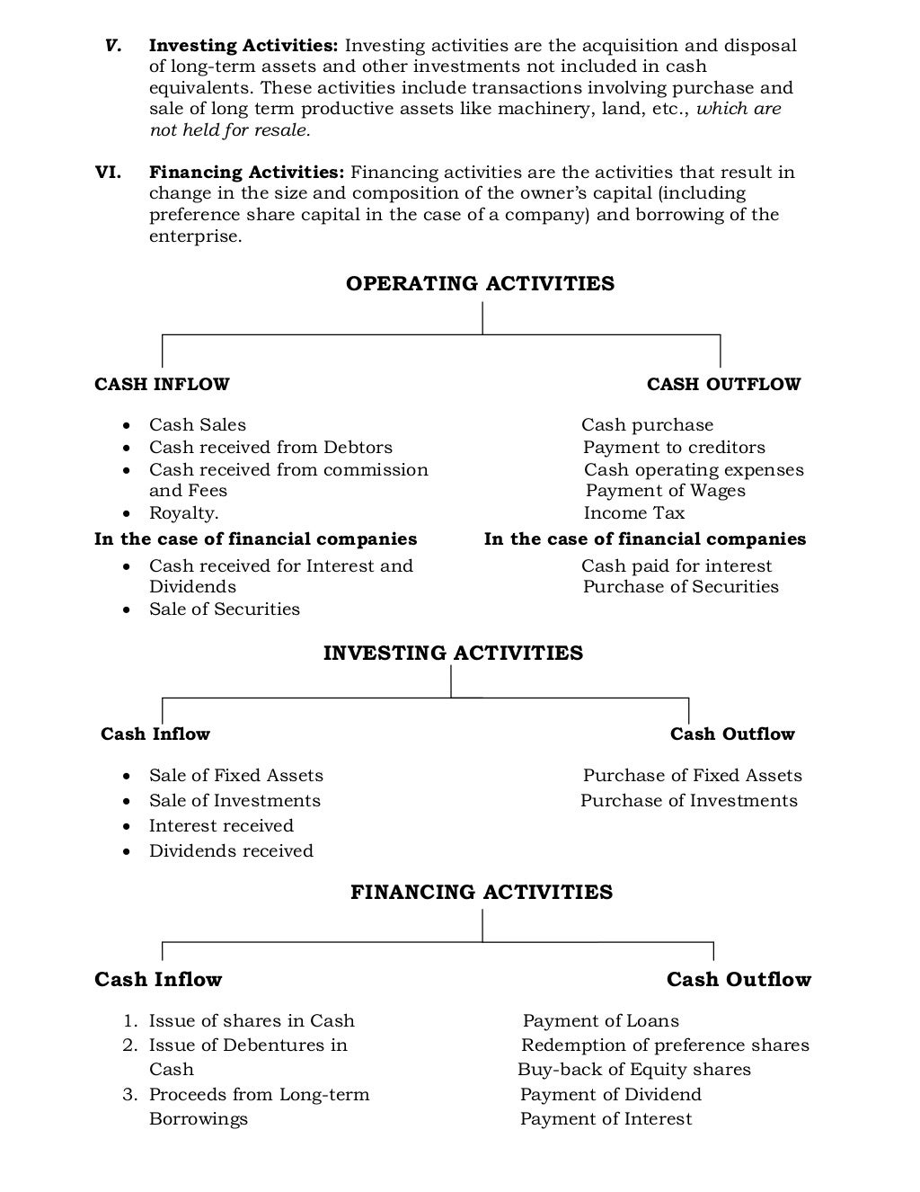 Cash flow statement pdf