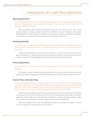 Cash flow statement prep | PDF