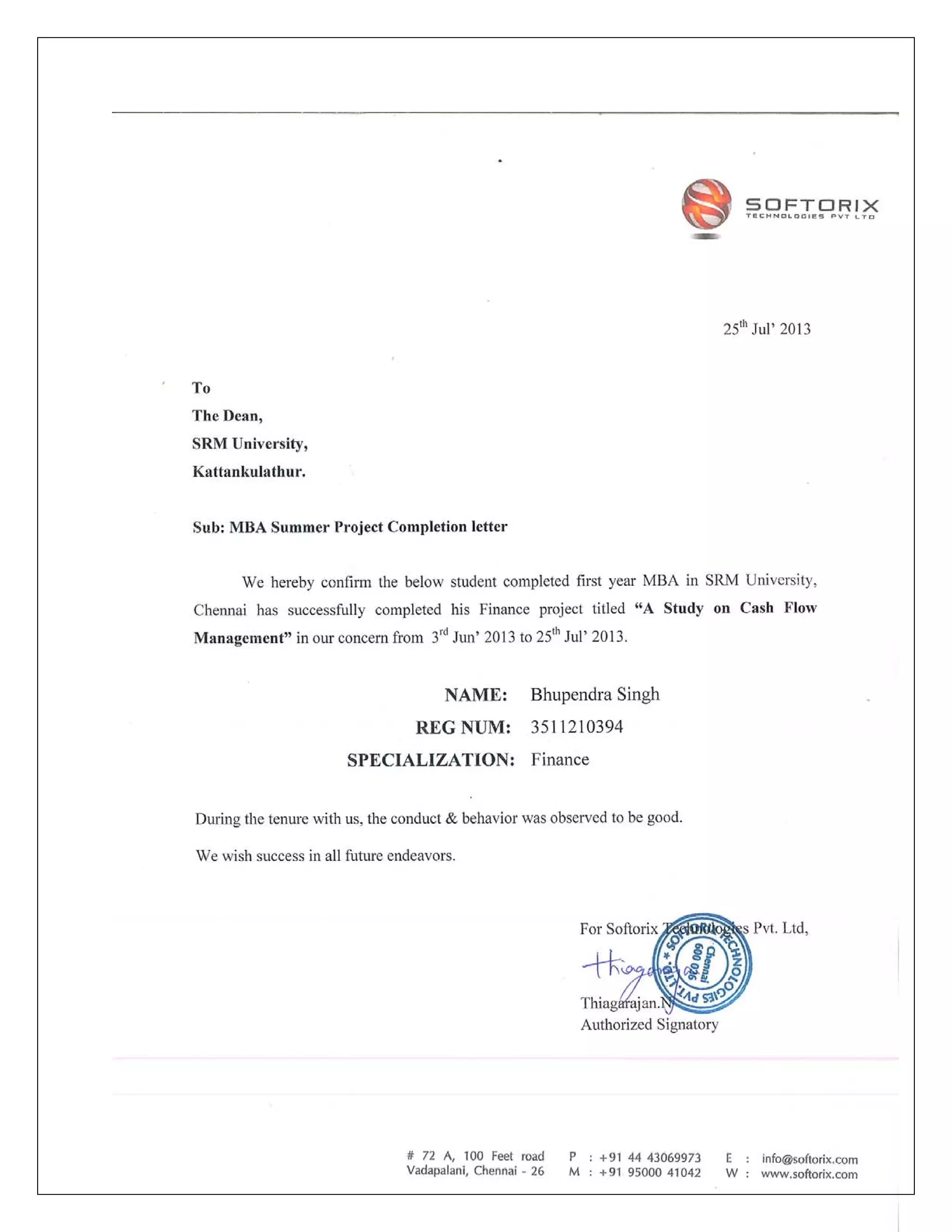 Cash Flow Statement Project Report Pdf