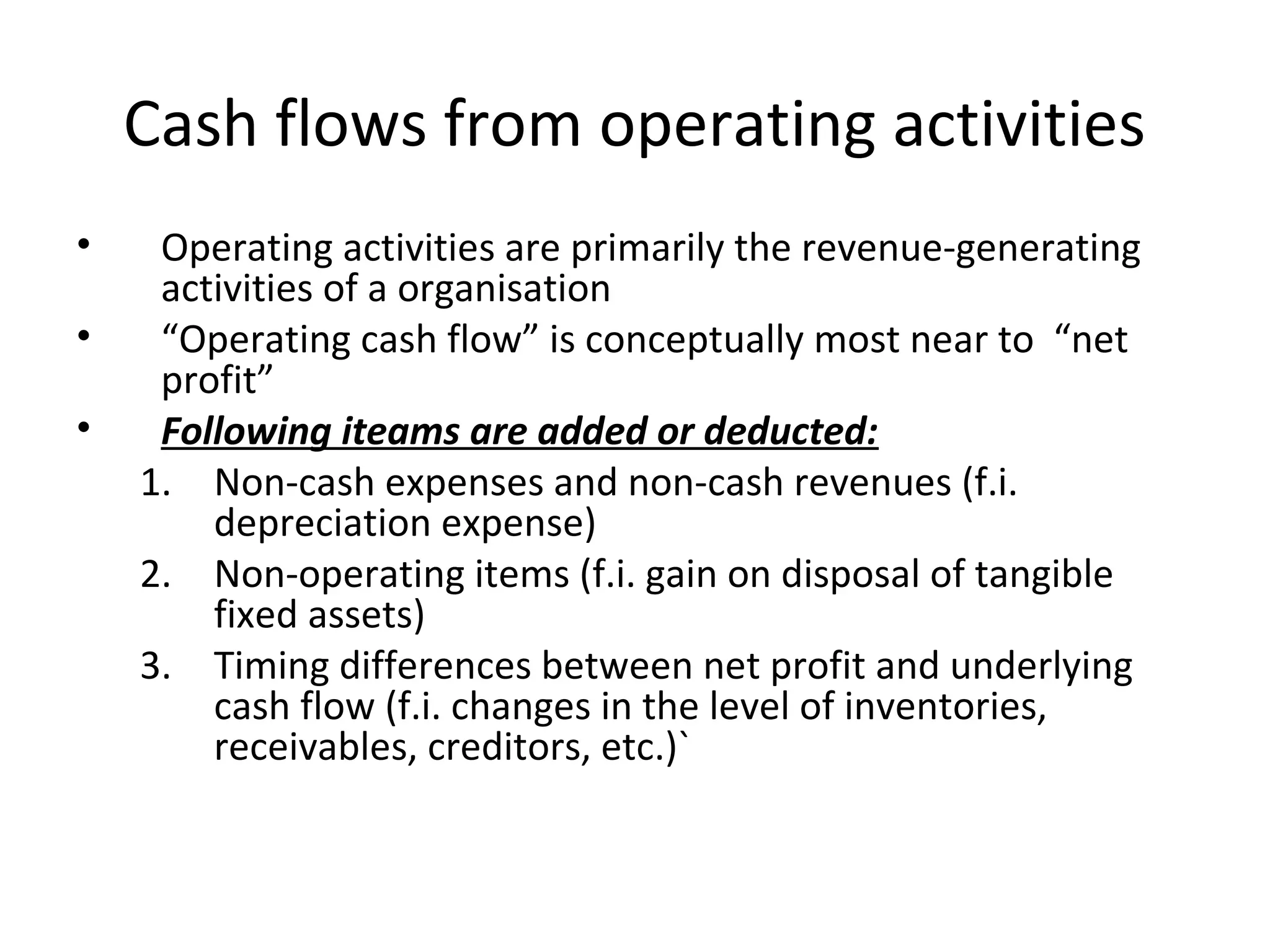 Cash flow statements | PPT