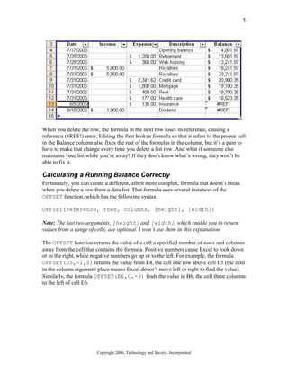 Cash flow using excel | PDF