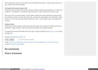 Sell Your Car Fast | PPT