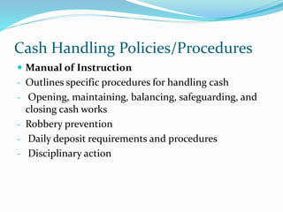 Cash Handling Procedures & Characteristics of a Cheque.pptx