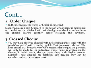 Cash Handling Procedures & Characteristics of a Cheque.pptx