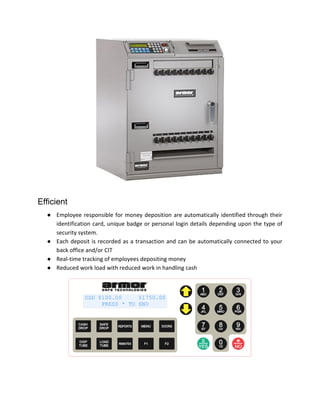 Cash handling smart safes | PDF | Credit Cards | Personal Debt