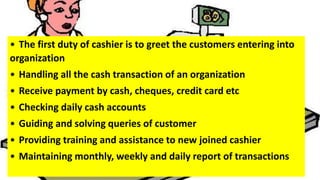 Cashier | PPTX