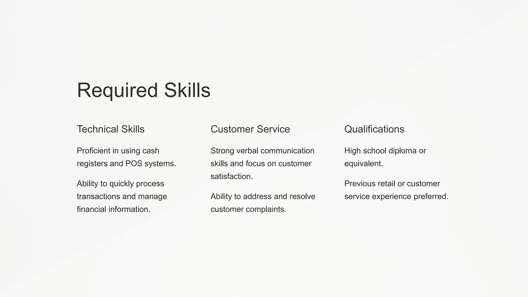 ashier Job Description for your organisation | PPTX