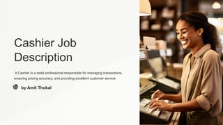 ashier Job Description for your organisation | PPTX