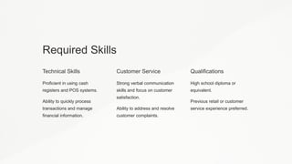 ashier Job Description for your organisation | PPTX