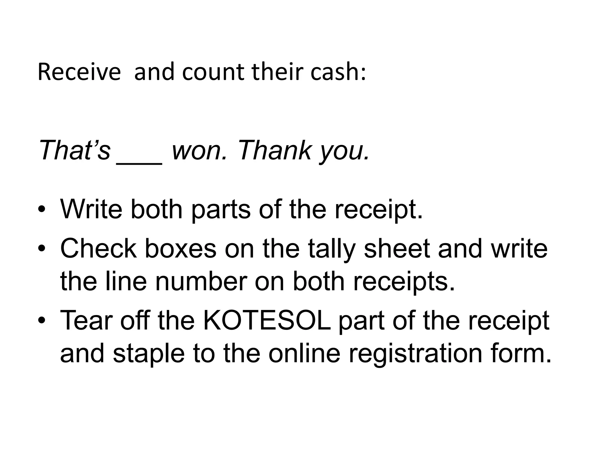 Cashier Training Material | PPTX