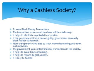 Cashless Economy | PPTX
