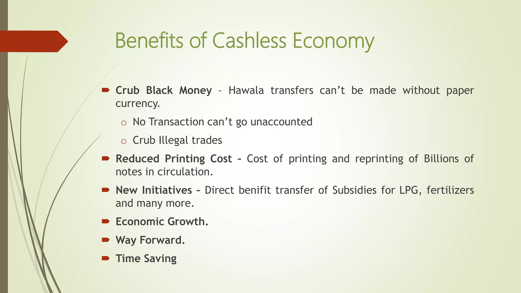 Cashless economy | PPTX
