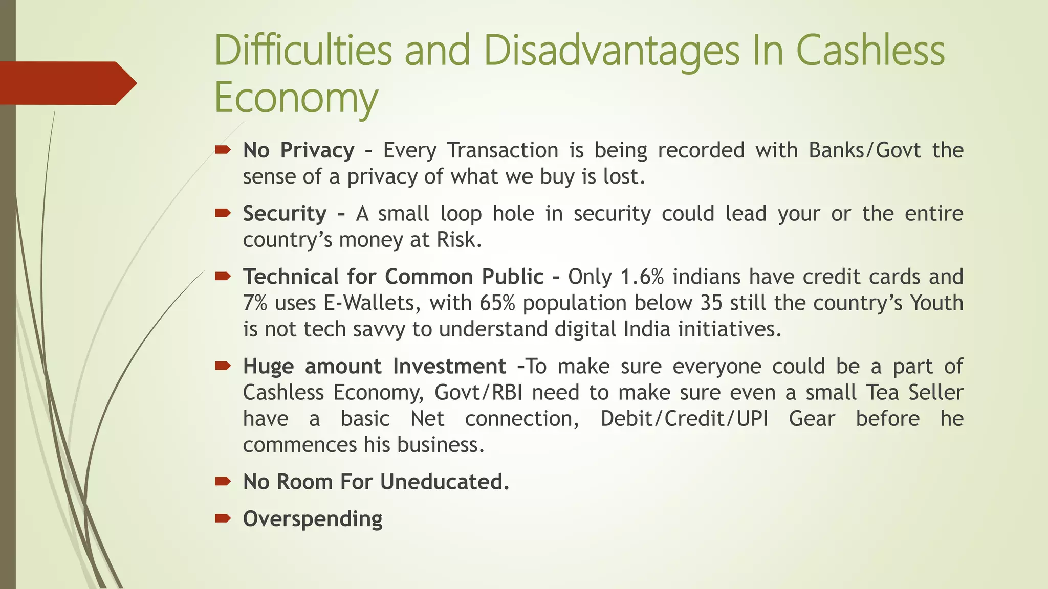 Cashless economy | PPTX